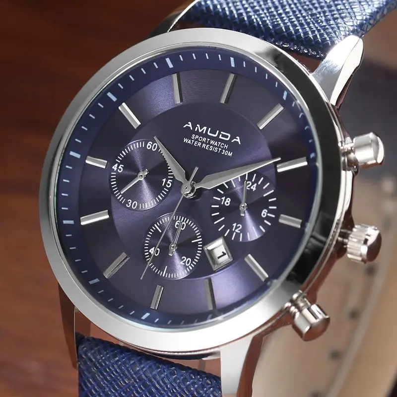 AMUDA 2016 Mens Watches Top Brand Luxury Quartz Watch With Calendar ...