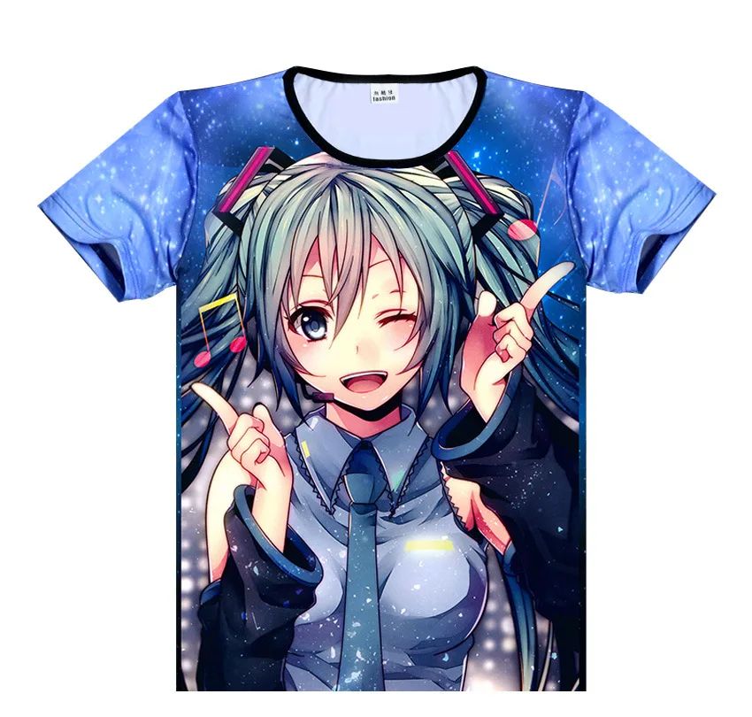 New Japan Anime New vocaloid Hatsune Miku man women T shirt cosplay T ...