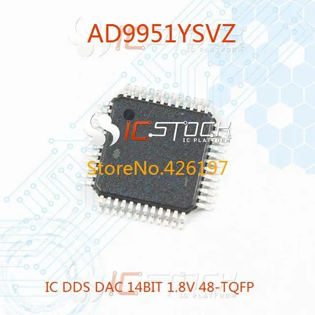 Free Shipping AD9951YSVZ IC DDS DAC 14BIT 1.8V 48 TQFP 9951 AD9951 1PCS ...
