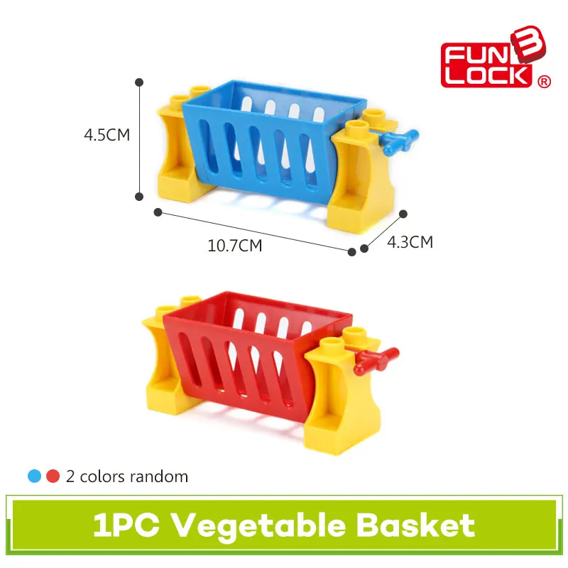Vegetable Basket Duplo Blocks Leisure time Theme Accessories Toy For ...