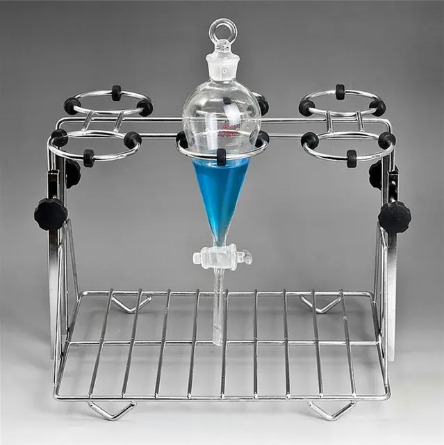 Free shipping 1Piece/lot Stainless Steel Separating Funnel Stand Rack ...