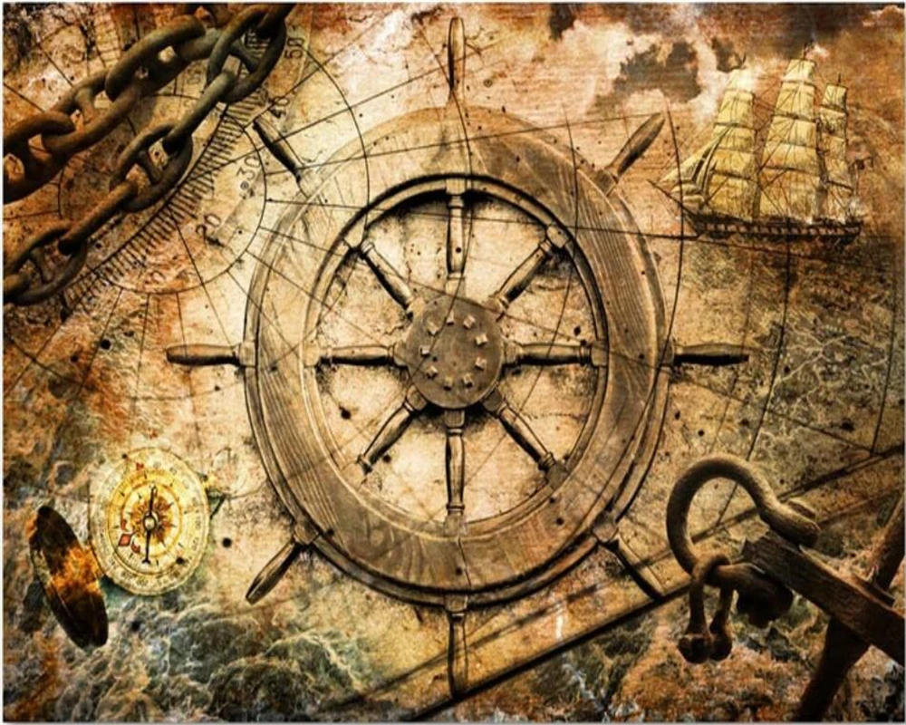 Vintage Nautical Wallpaper