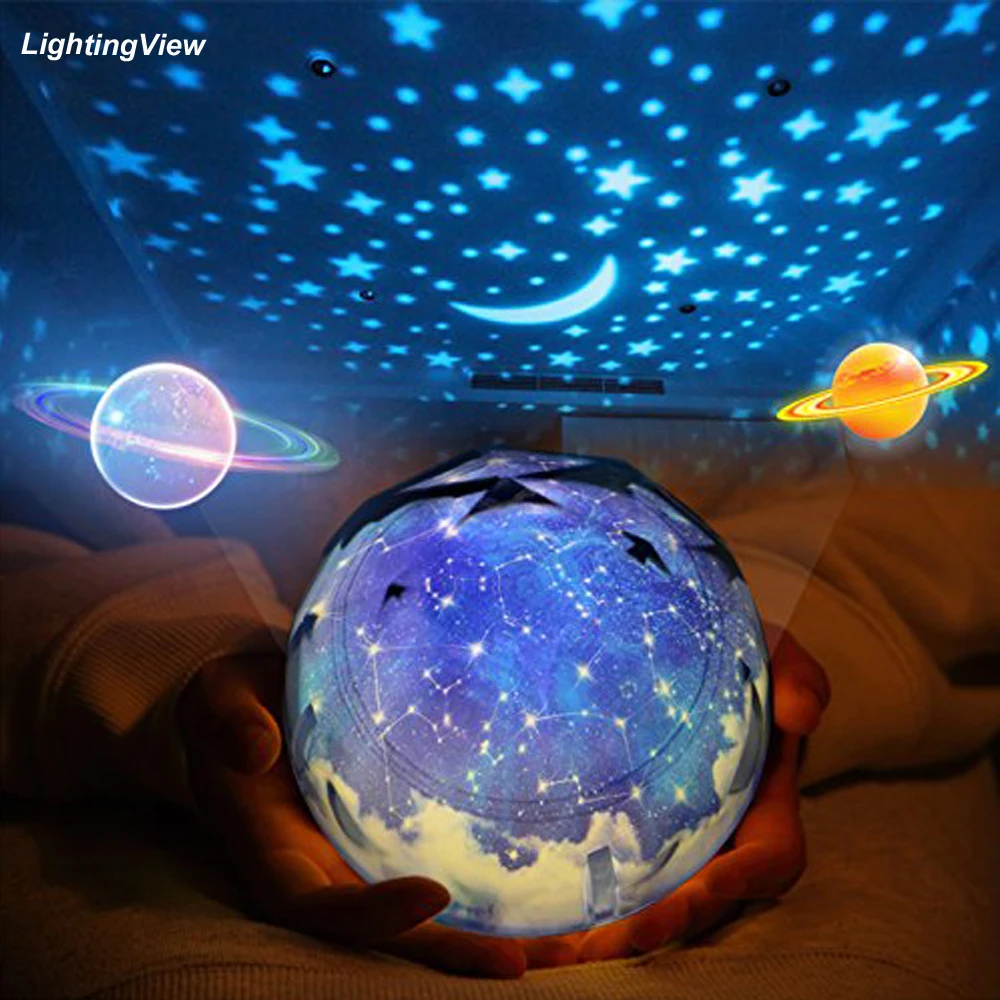 Planet Projector Lamp Led Star Moon Night Baby Decor Light - AliExpress