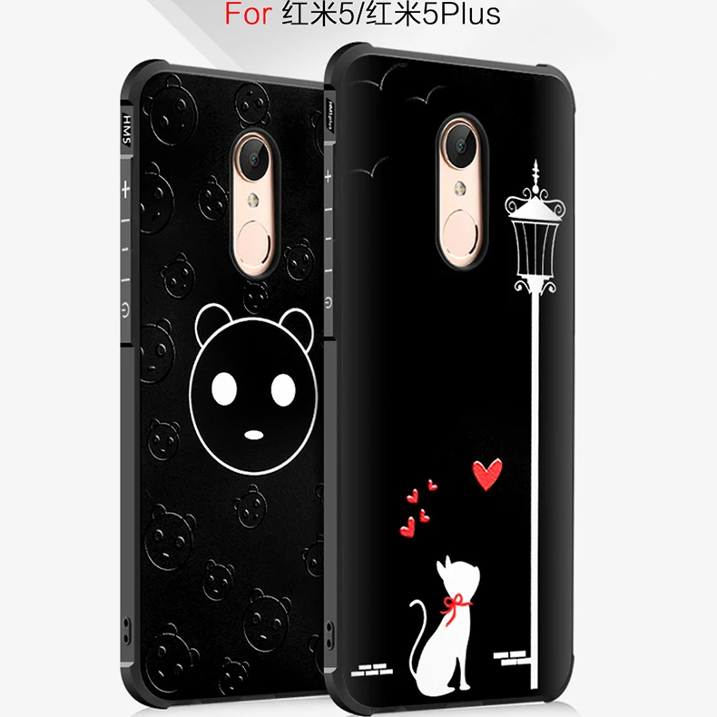 For Xiaomi Redmi 5 5Plus Case Fashion 3D Coque Silicone Painting ...
