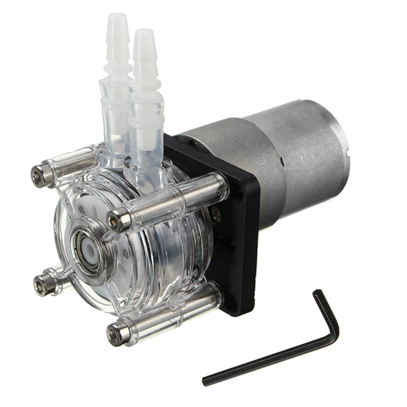 12V Peristaltic Dosing Pump Large Flow Dosing Head DIY for Aquarium Lab ...