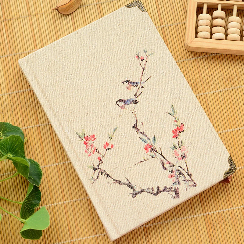 Vintage fluid notepad chinese style notebook stationery diary ...