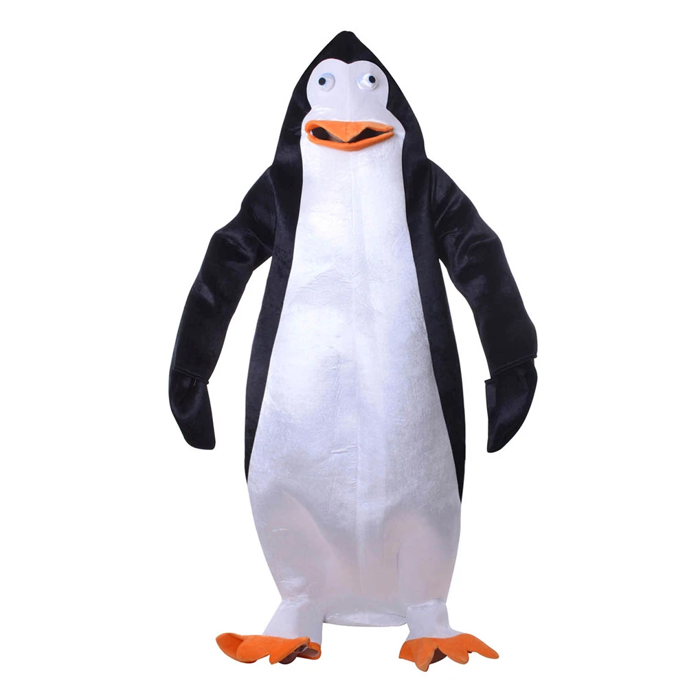 Penguins of Madagascar Penguin Mascot Costume cosplay Fancy Dress adult ...