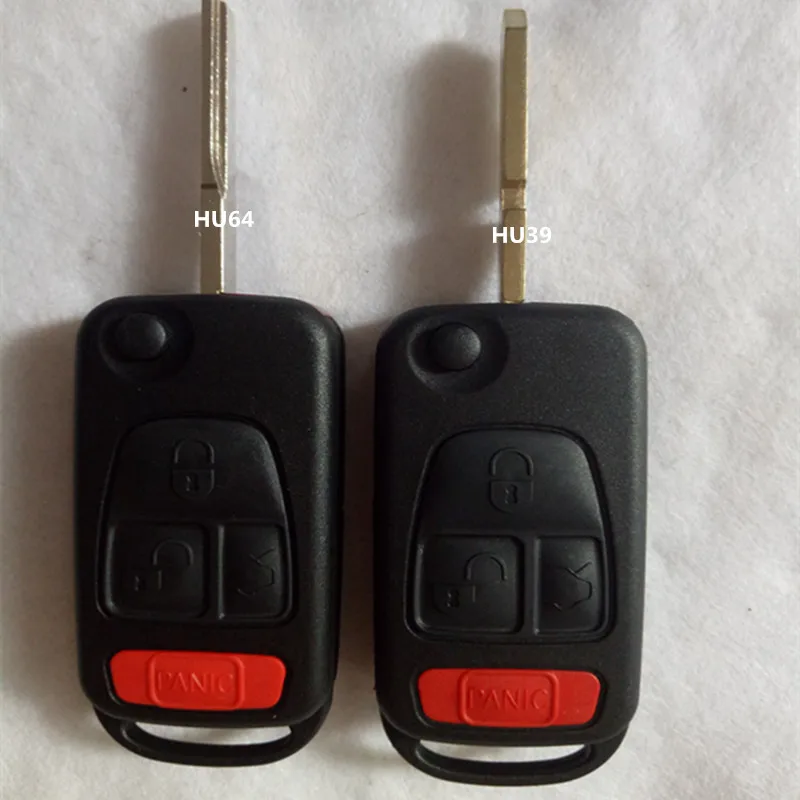 DAKATU-5PCS-4-Button-3-1-Panic-Flip-Remote-Key-Case-Shell-For-Benz-MB ...