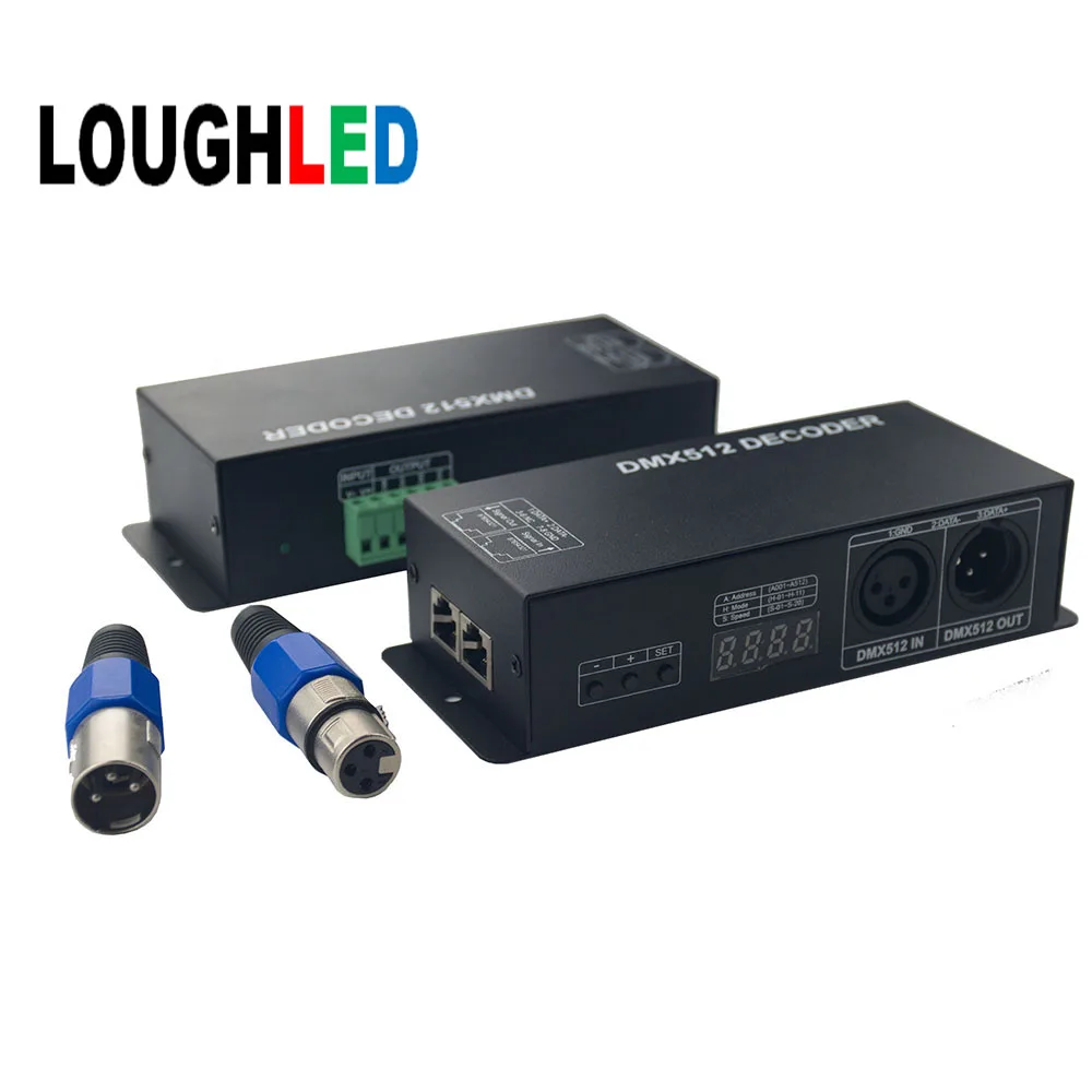 4CH RGBW DMX512 decoder DC12V~24V 16A RGBW DMX512 Decoder with digital ...