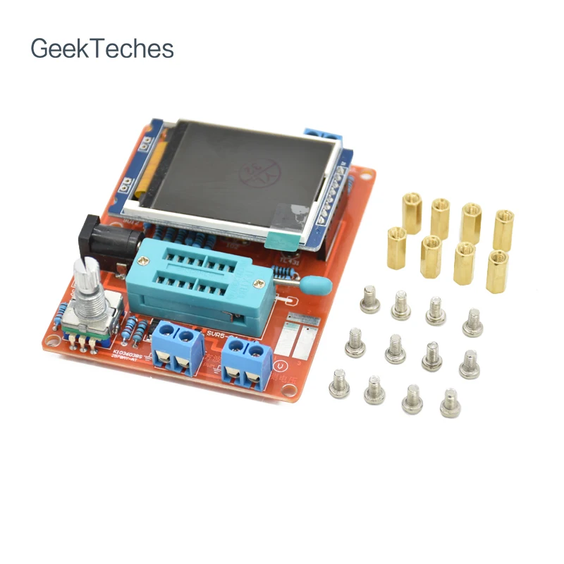 GeekTeches GM328Aจอแอลซีดีไดโอดทรานซิสเตอร์TesterประจุESRแรงดันไฟฟ้า ...