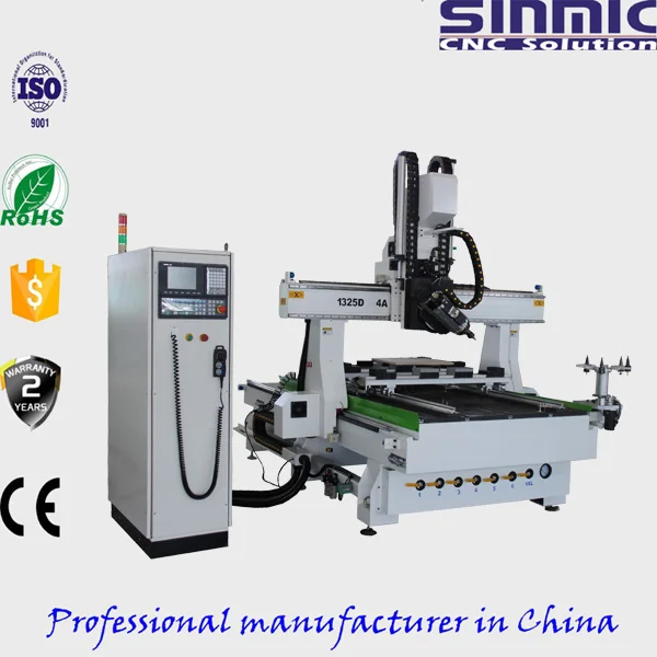 BIG Syntec control system CNC router Machine with Rotary aix and ATC function with CE,ROHS ...