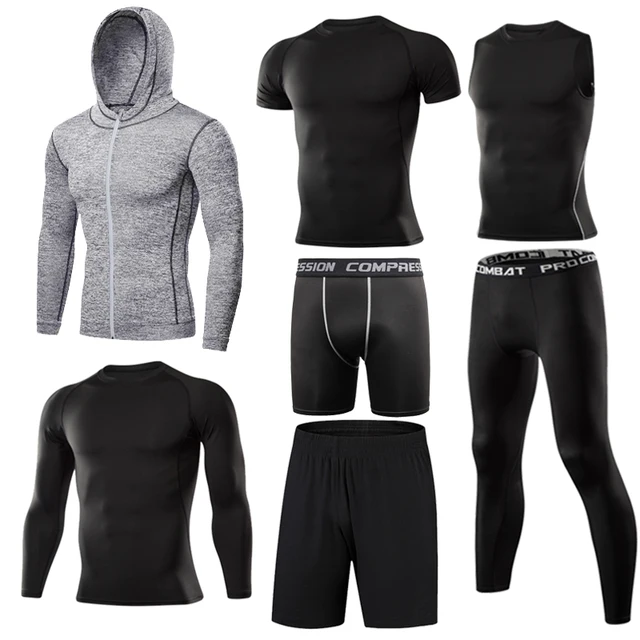 7 in 1 Men's Sports & Fitness Set - Men's Fitness Apparel, Performance ...
