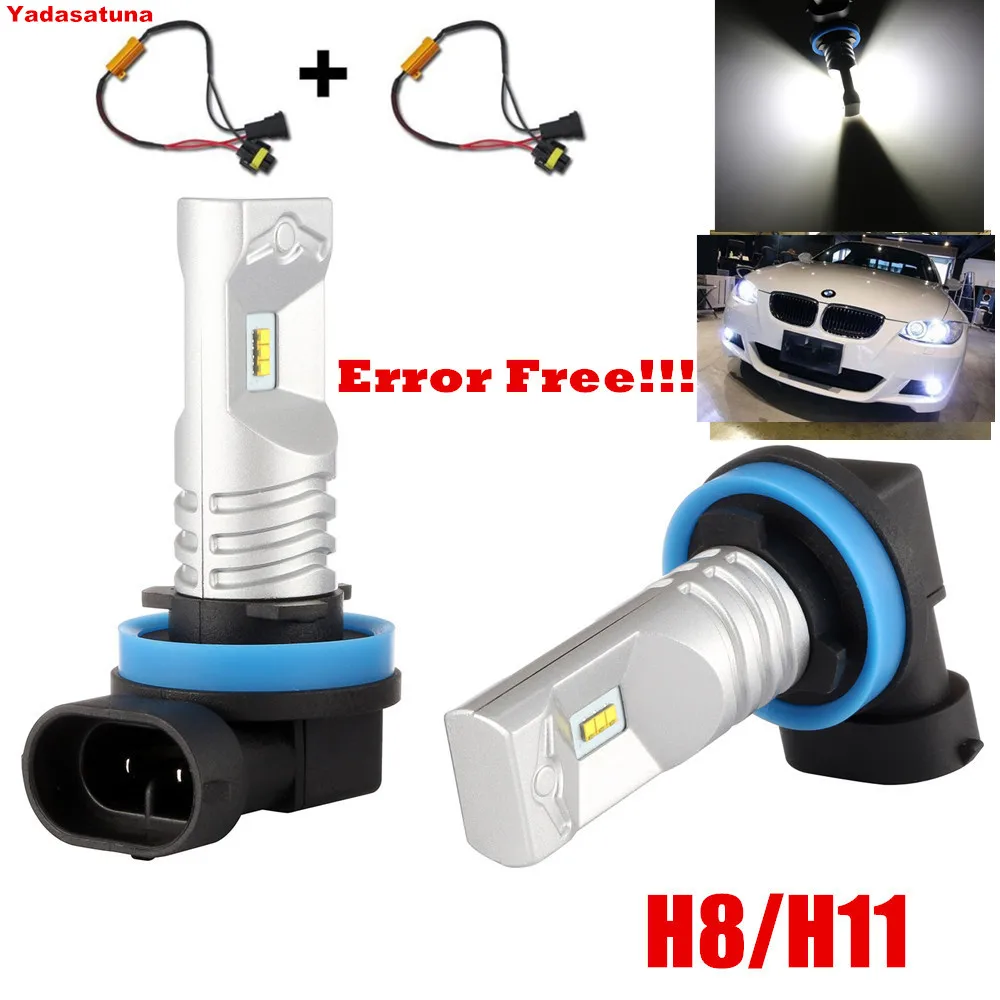 2xUniversal White H8 H11 Lumiled ZES LED Fog Light Driving Bulbs ...