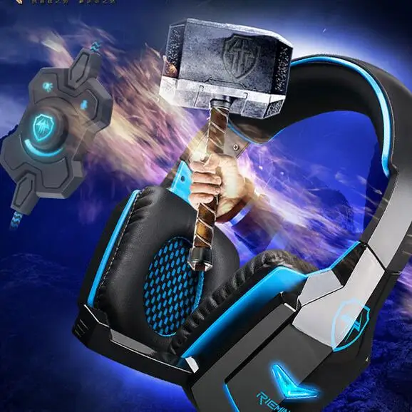 Glow bar headset, head anti-violence game headset, Thor's hammer shaped ...
