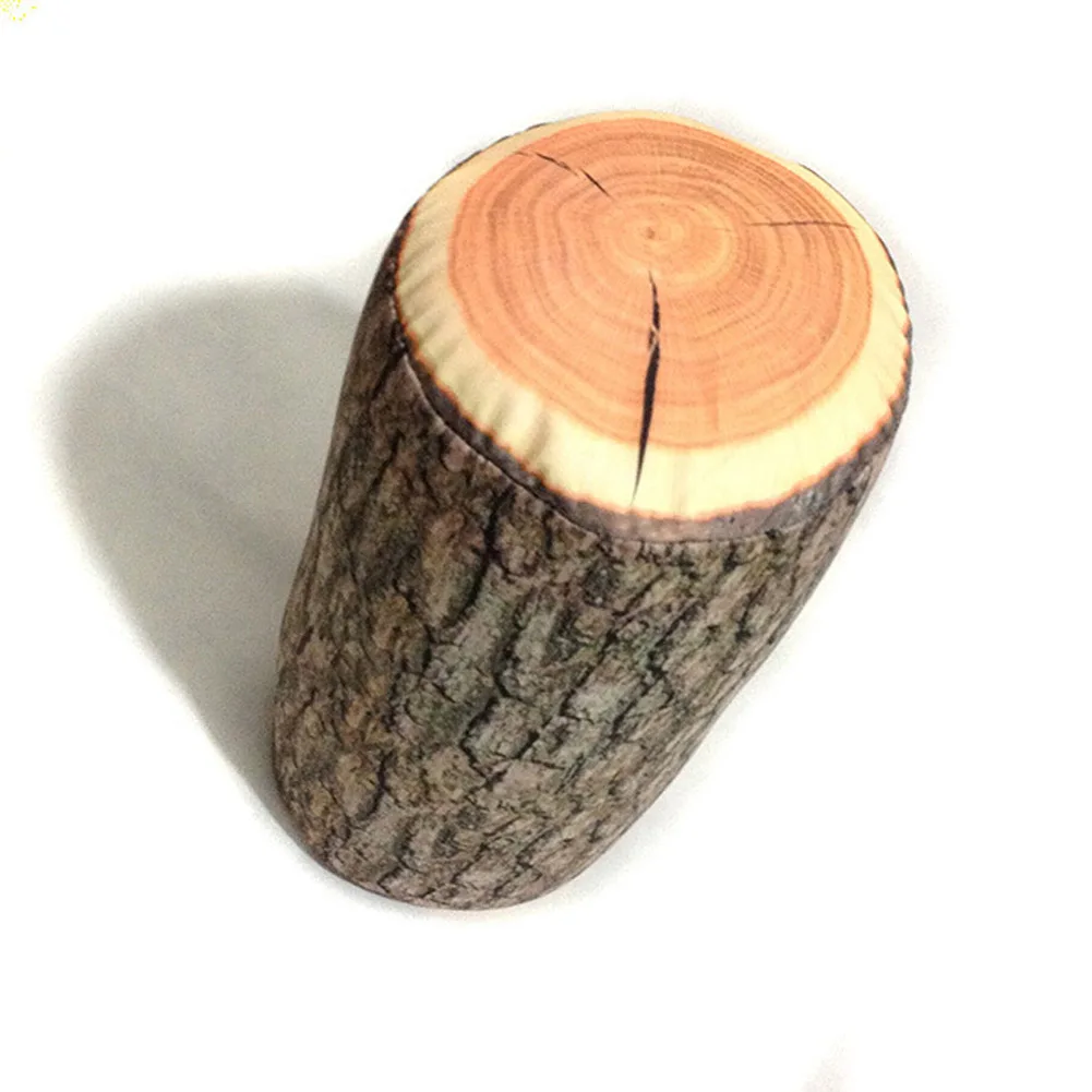 New 1Piece Wood Log Pillow / Tree Stump Wood Texture Throw Pillow In ...