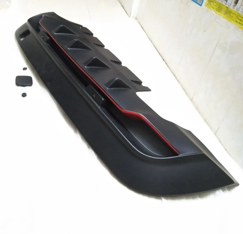 Rear Bumper Spoiler For Peugeot 308 2014 2015 Rear Bumper Lip Diffuser ...