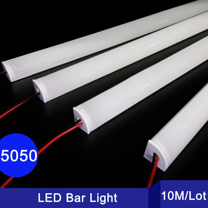 10PCS DC12V 90 degree Wall corner LED Bar Light 5050 72 1M V shape ...