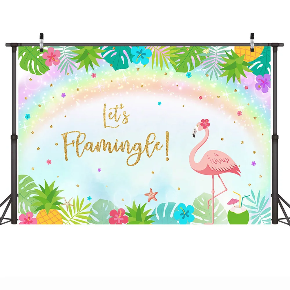 MEHOFOTO Flamingo Photo Background for Photography Birthday Party ...