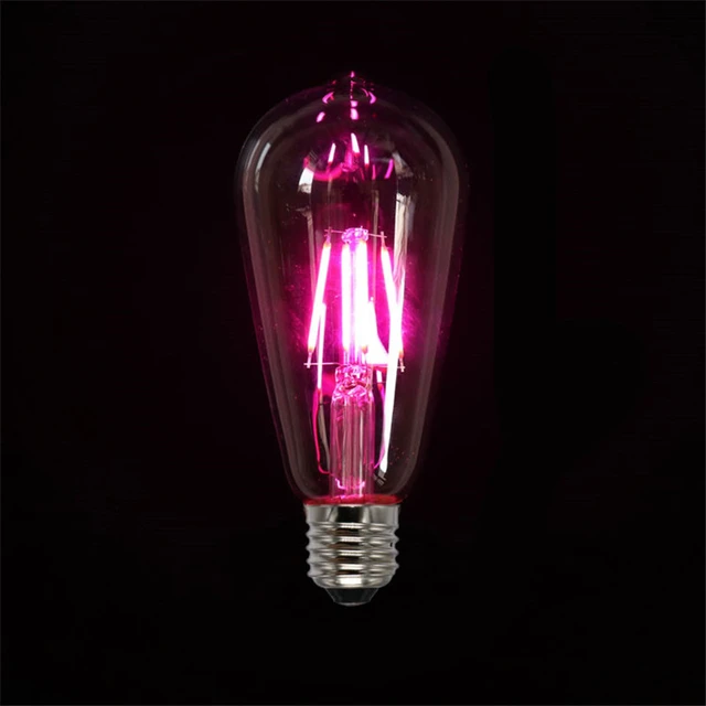 Pink Light Bulb Room