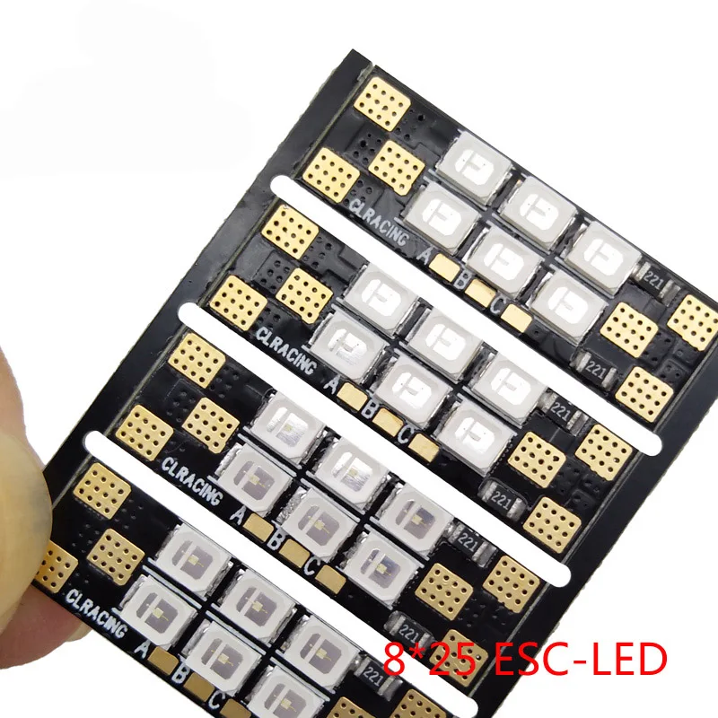 4PCs FPV Frame Arm LED Light Motor ESC Extended Line Integrated Bright ...