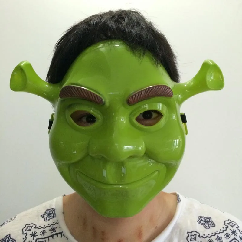 Cosplay Shrek Mask Full Face Cartoon Monster Halloween Party Mask ree ...
