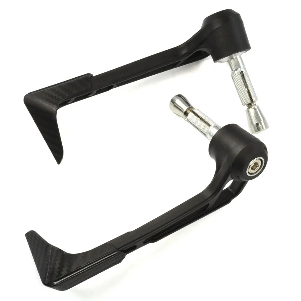 BJMOTO Universal Black Curved Adjustable Motorcycle Pro Lever Guards ...