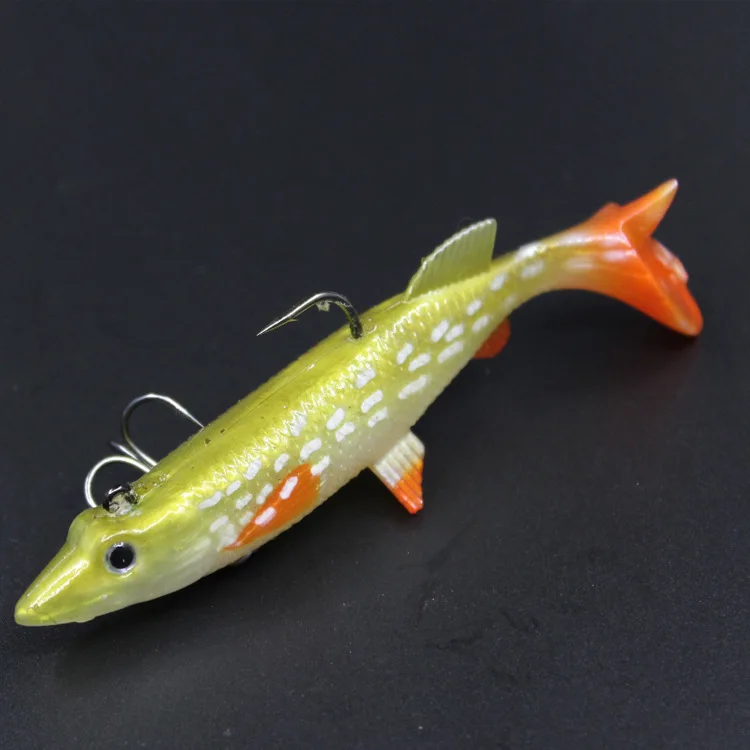 Soft fish with lead soft fish point 9.5 cm14gt tail fish feed 2 pieces ...