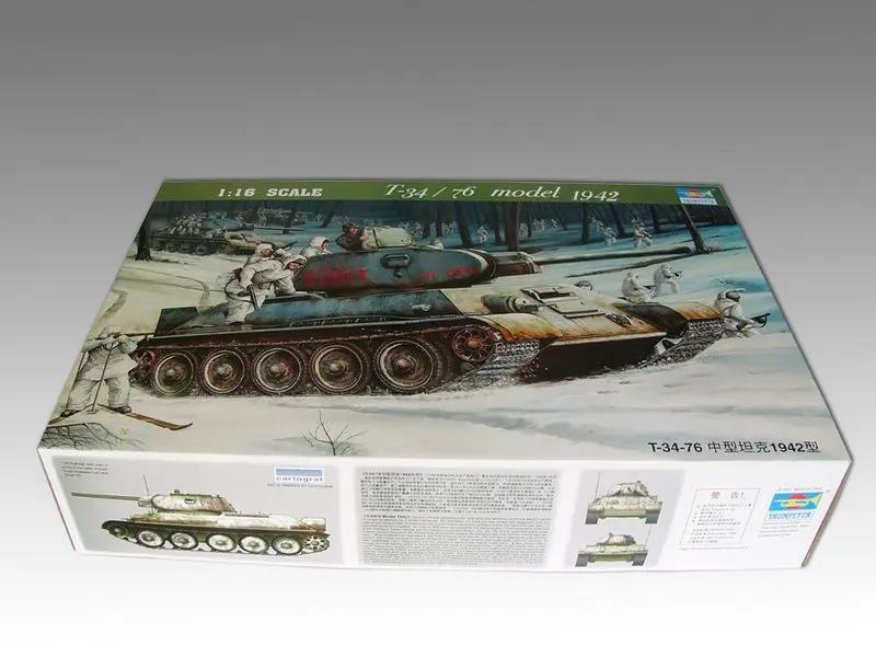 Trumpeter Model 1/16 T 34 76 medium tank Type 00 905 1942 Military ...