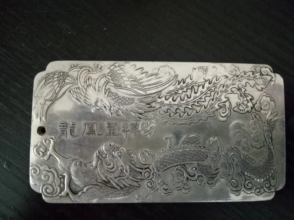 Exquisite Old " Chinese Zodiac Snake" Tibetan Silver Amulet Auspicious ...
