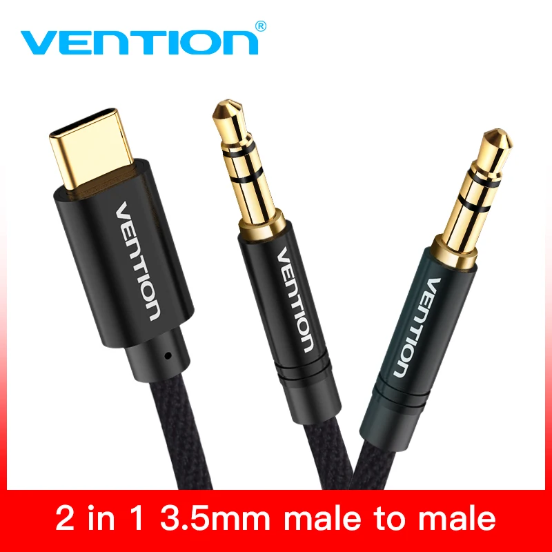 Venção AUX USB Cabo Tipo C para 3.5mm Jack Speaker Audio Cable para ...
