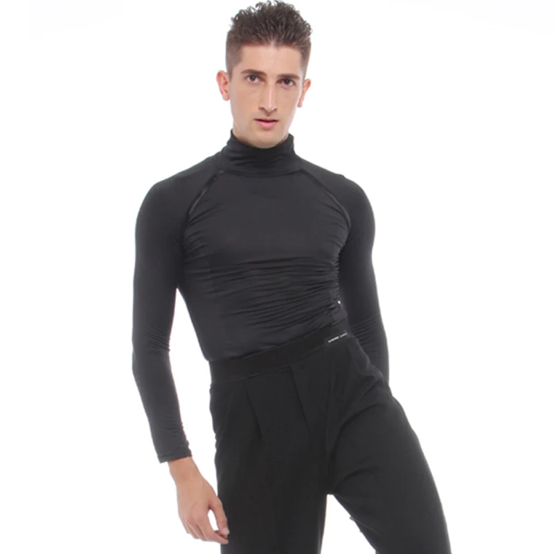 2018 New Ballroom Shirt Men Latin Dance Shirts Ballet Shirt Samba Rumba ...