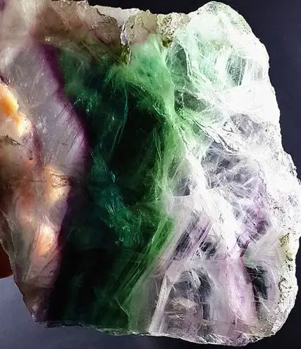 Home Décor Fluorite slab natural edge Rocks & Geodes etna.com.pe