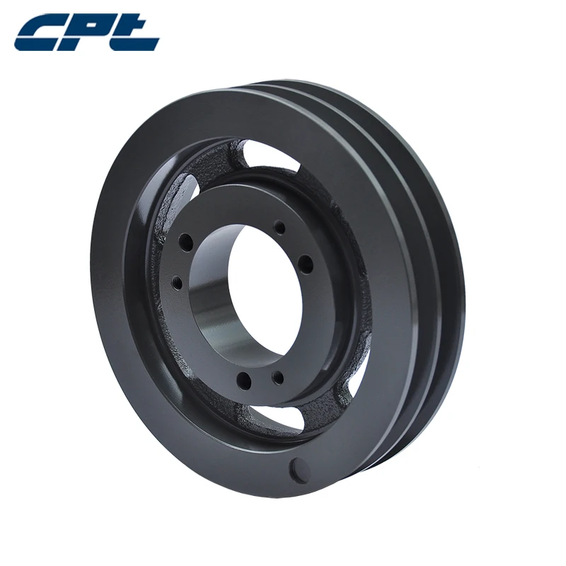 CPT 2B74SK 2 grooves B belt section iron pulley, include SK QD bushing ...