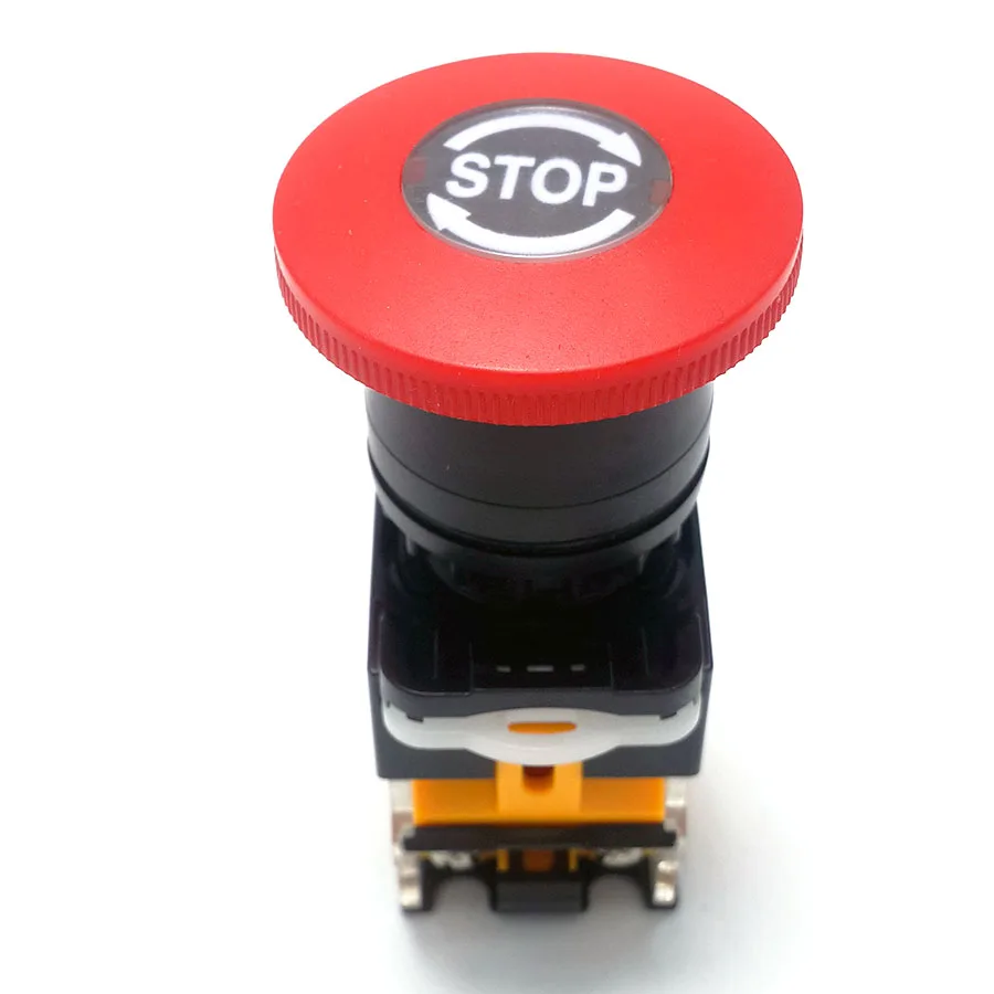 Locking Mushroom Head Switch Latching Push Button Switch 2no, 2nc Or ...
