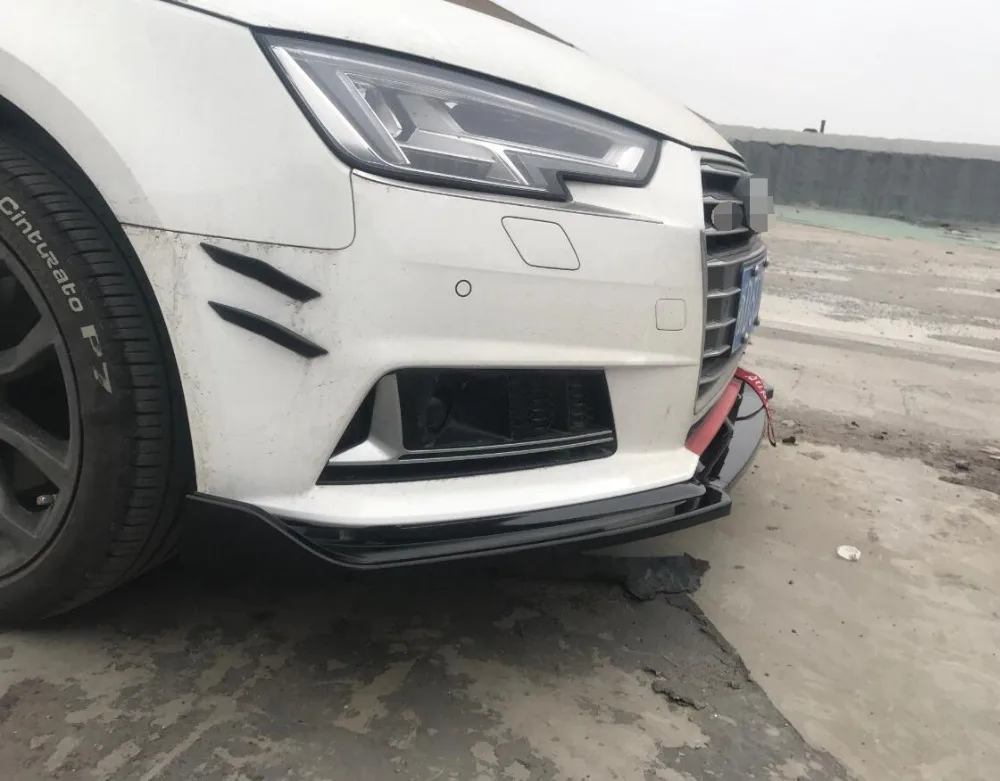 Carbon Fiber Car Front+Rear Bumper Lip Spoiler Auto Car Diffuser Fits ...