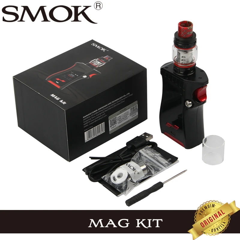 Original E Cigarette Smok Mag Kit with 225W Mag Box Mod Vape and 8ML ...
