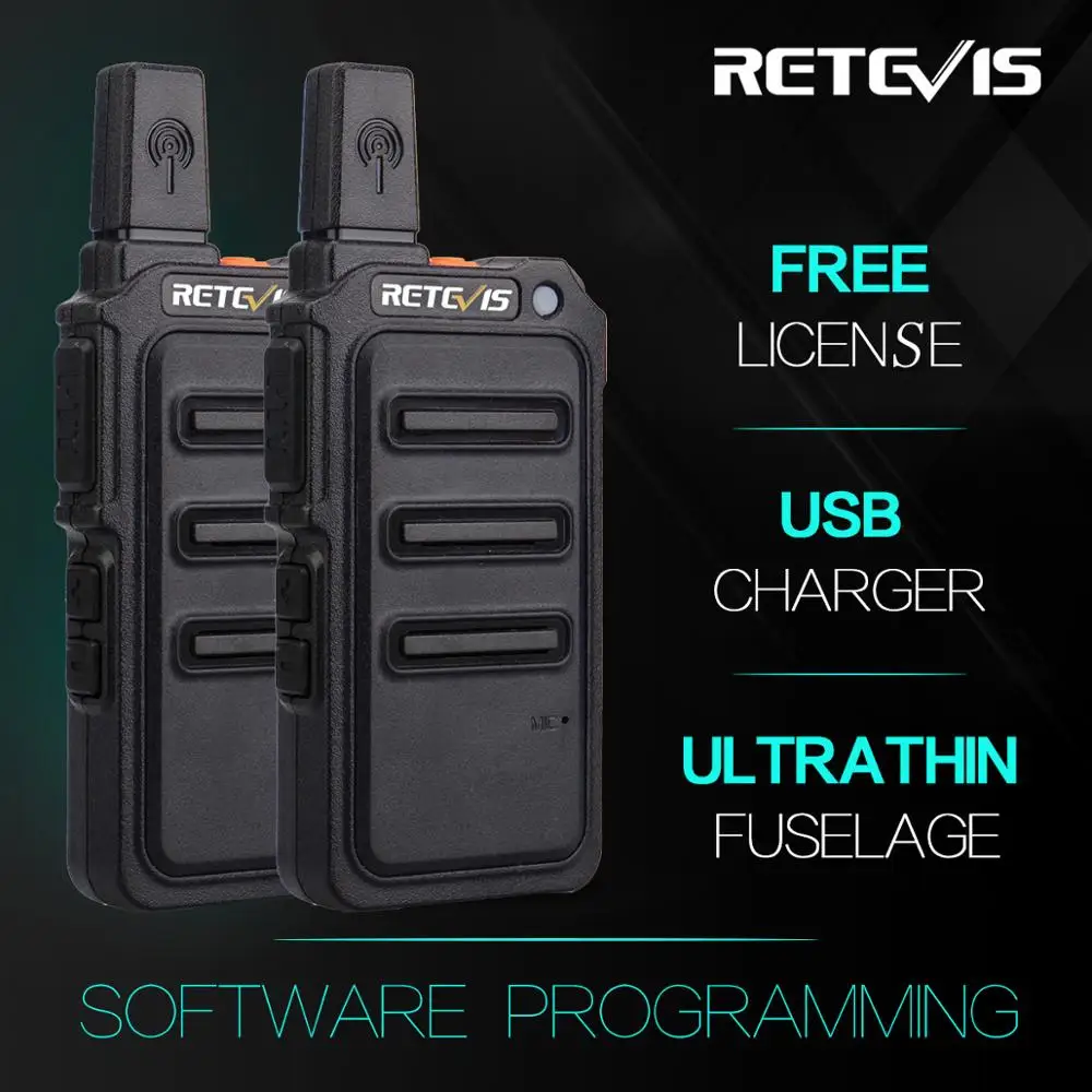 2PCS RETEVIS RT19/RT619 Walkie Talkie PMR Radio FRS/PMR446 VOX ...
