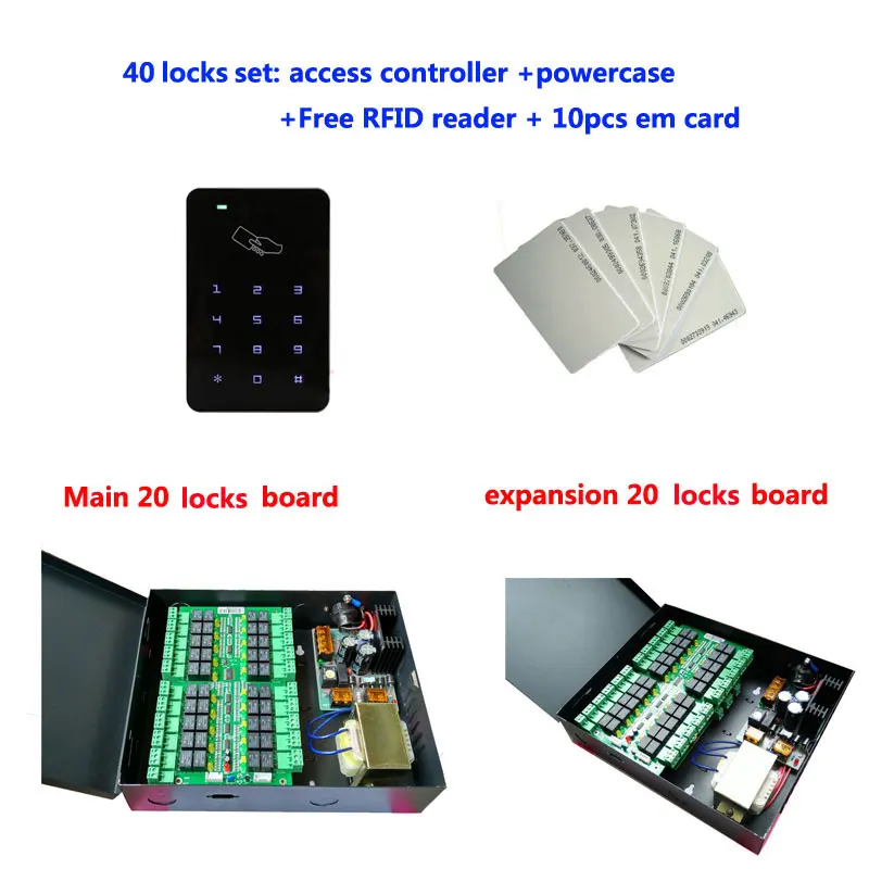 Locker-Control-System-40-Locker-Controller-Powercase-Rfid-Reader-10pcs ...