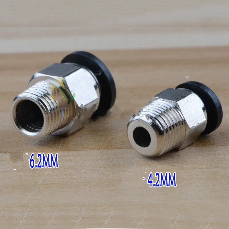 1.75/3mm Bowden Adaptor hot end remote connector Threaded Bowden ...
