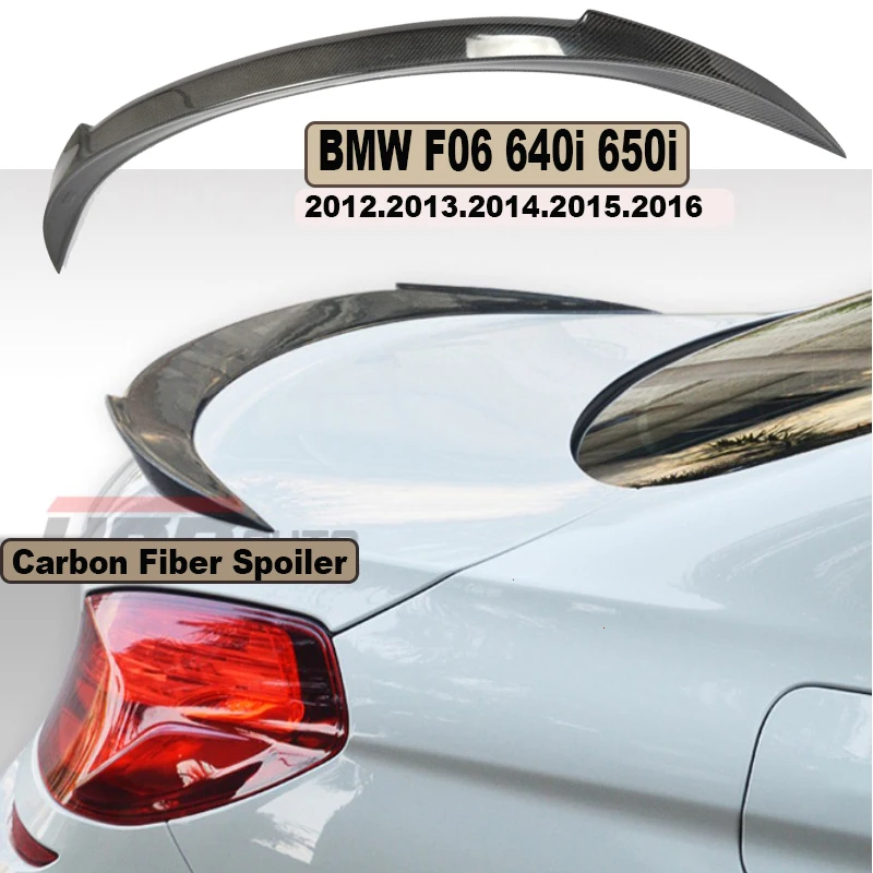 Hlongqt Carbon Fiber Spoiler For Bmw F06 640i 650i 2012.2013.2014.2015 ...