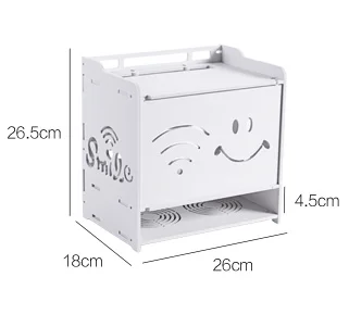 3 Layers Desktop Wifi Router Storage Box Socket Wire Organizer Box TV ...