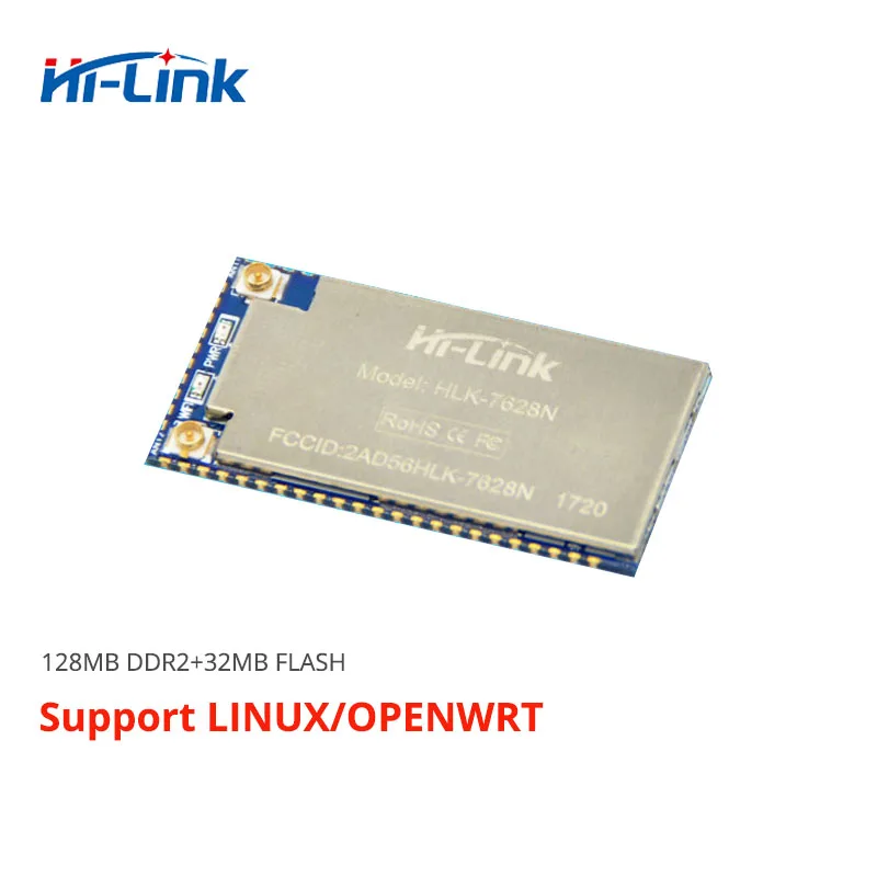 Free shipping 10pcs/lot serial UART port wifi Router Module HLK 7628N ...