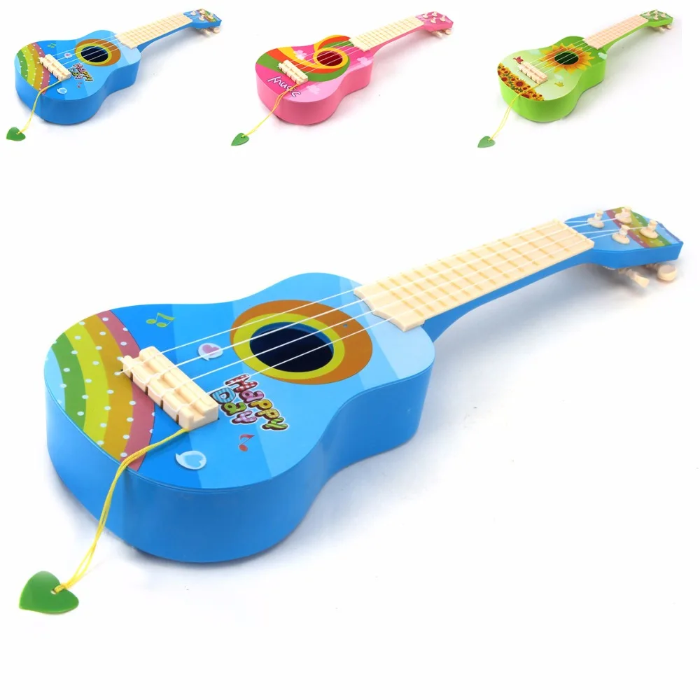 3 Different Color Children Instrument Toy Guitar Lovely And Colorful ...