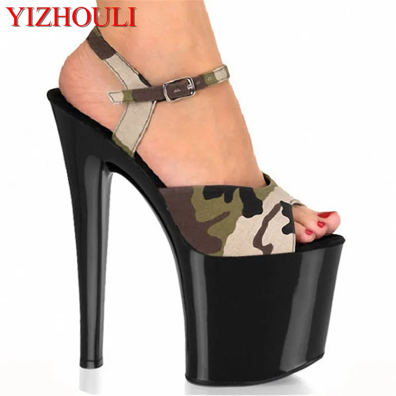 20cm Neon Green Heels Sexy Women Sexy Clubbing Dance Shoes Platforms ...