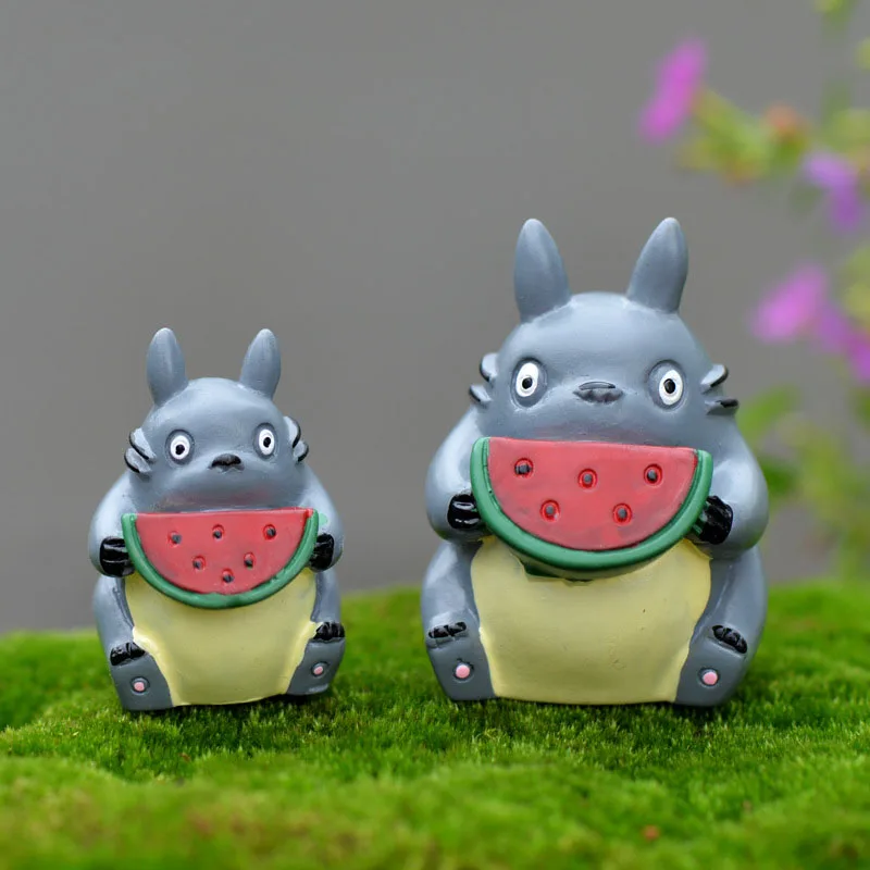 Totoro Eat Watermelon Miniature Fairy Garden Home Houses Decoration ...