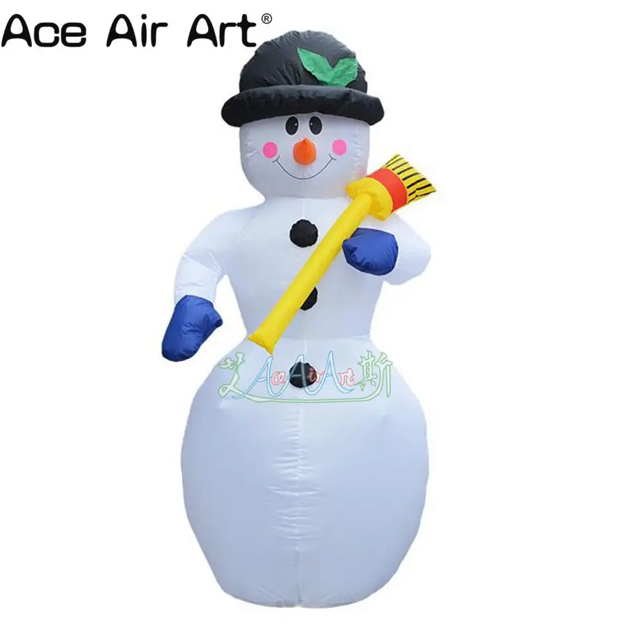 Custom Christmas Snowman Gas Model Airblown Snowman With Broom ...