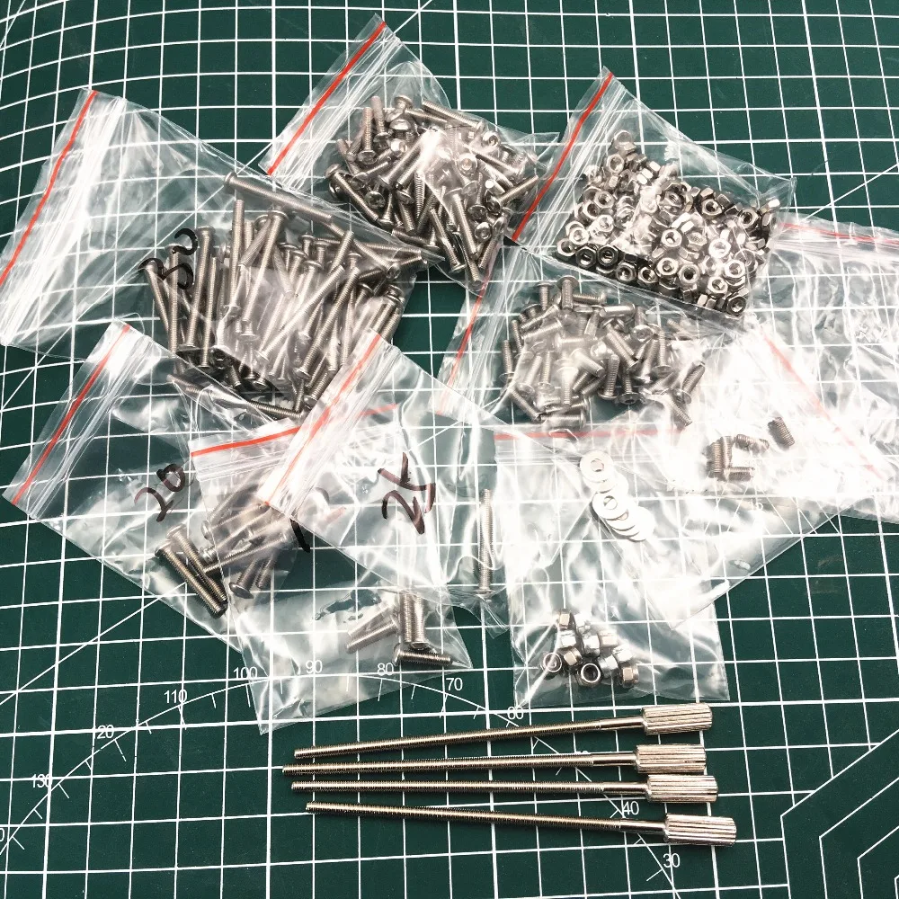 3D printer DIY parts Screw Nuts & Bolts Pack fasten screws kit for DIY ...