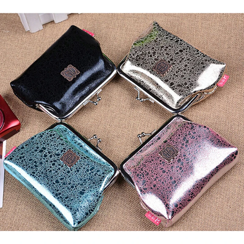 4 color new mini coin purse coin bag storage bag hasp hand holding key ...