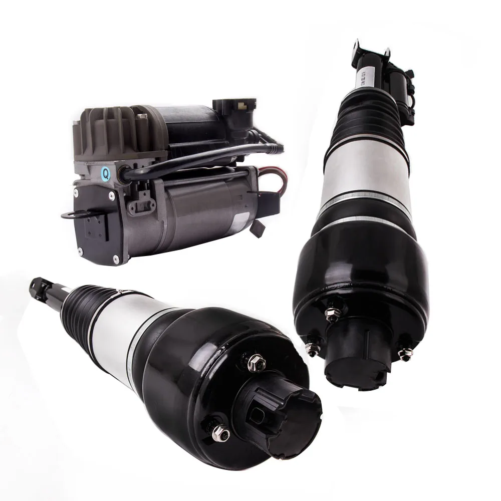 Set of 2 Front Air Struts + Compressor Pump AIRMATIC For Mercedes E CLS ...