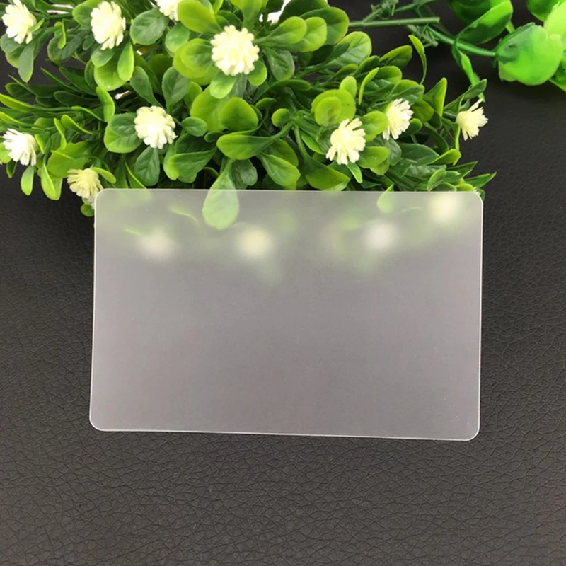 Blank Transparent Pvc Card 85.5mm X54mm X0.38mm Size Suit For Kinds Of ...